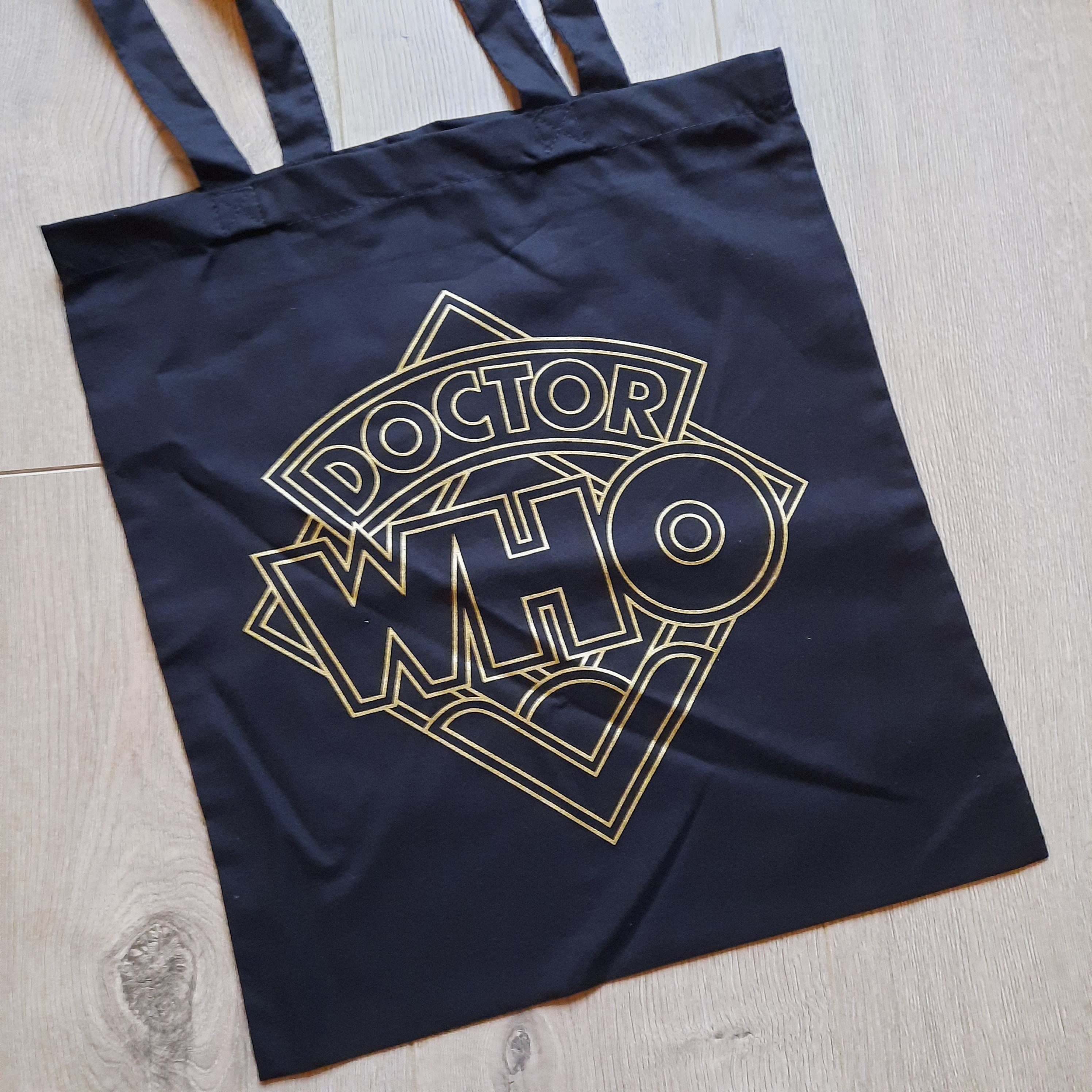Doctor Who: Gold Diamond Logo Black Tote Bag - Etsy