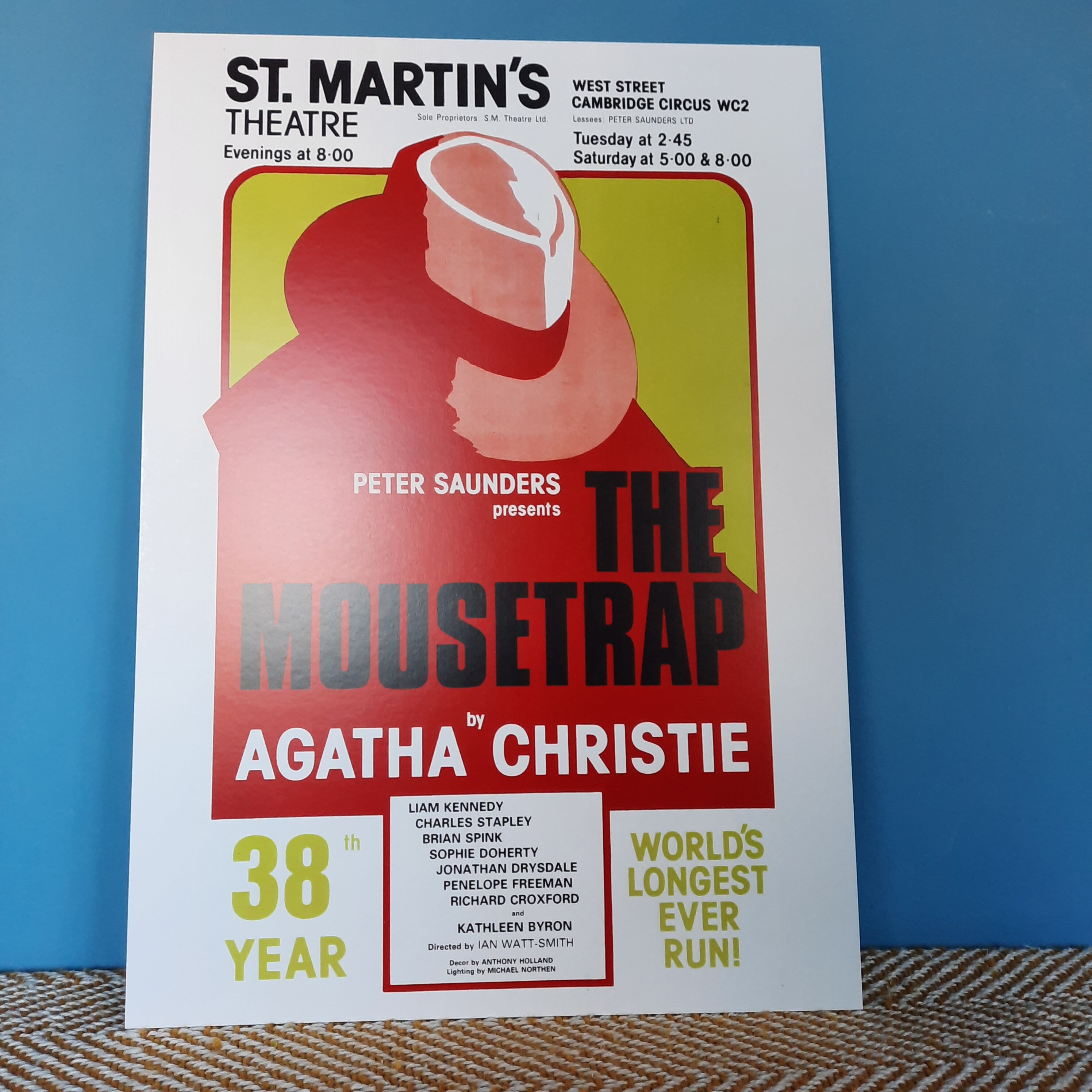 Agatha Christie's the Mousetrap Retro Theatre Poster A4 Print - Etsy UK