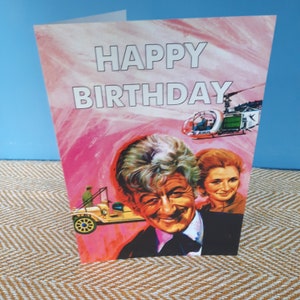 Doctor Who Birthday Card A5 Featuring Bessie & Jon Pertwee happy ...