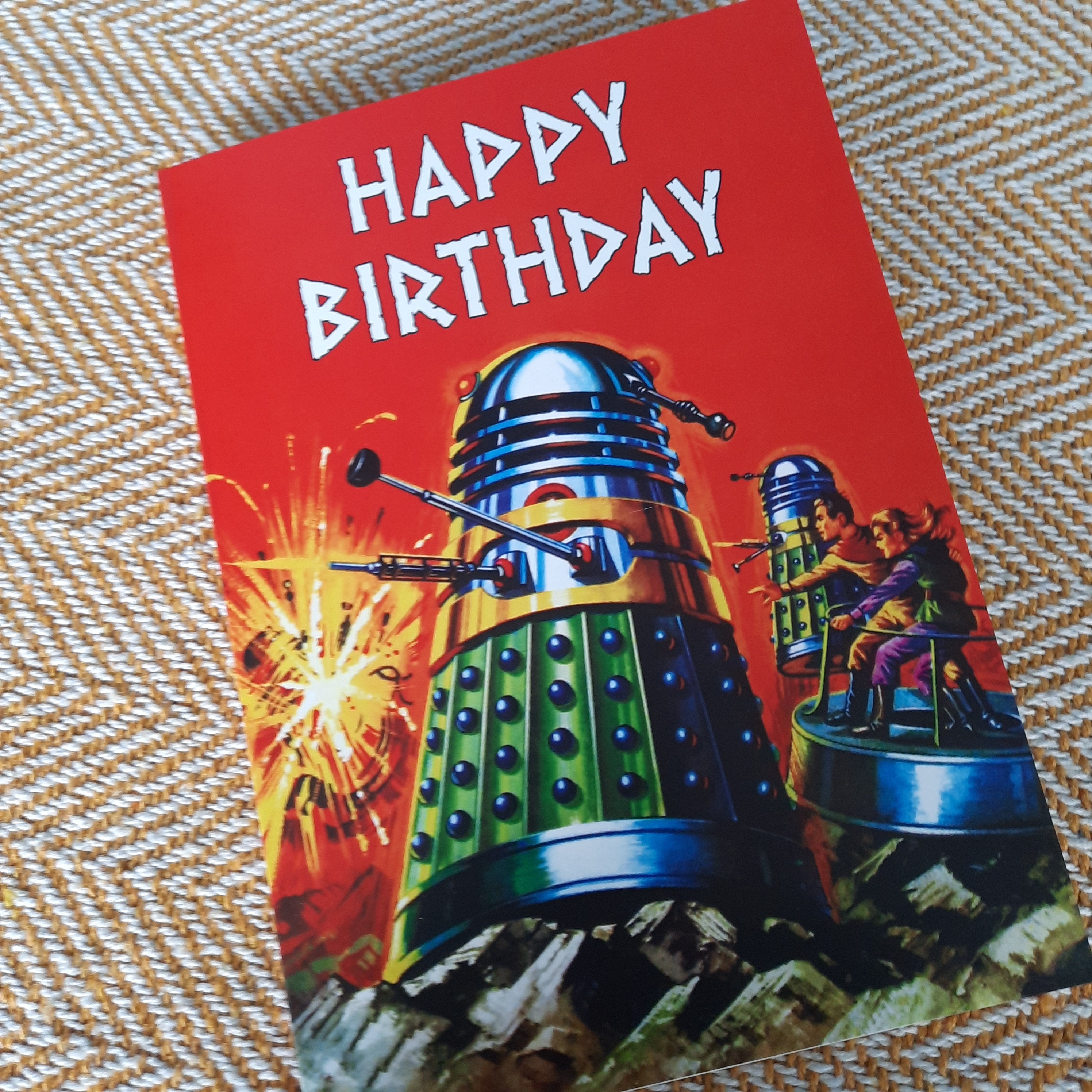 Doctor Who and Daleks Birthday Card (A5) "happy Birthday" - Etsy