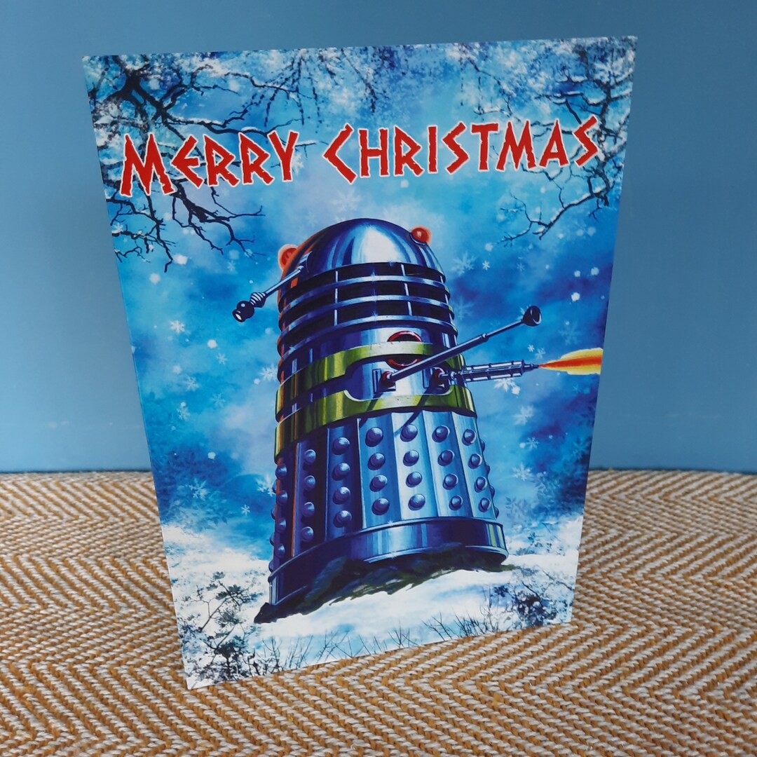 Doctor Who and Daleks Christmas Card (A5) "merry Christmas" - Etsy UK
