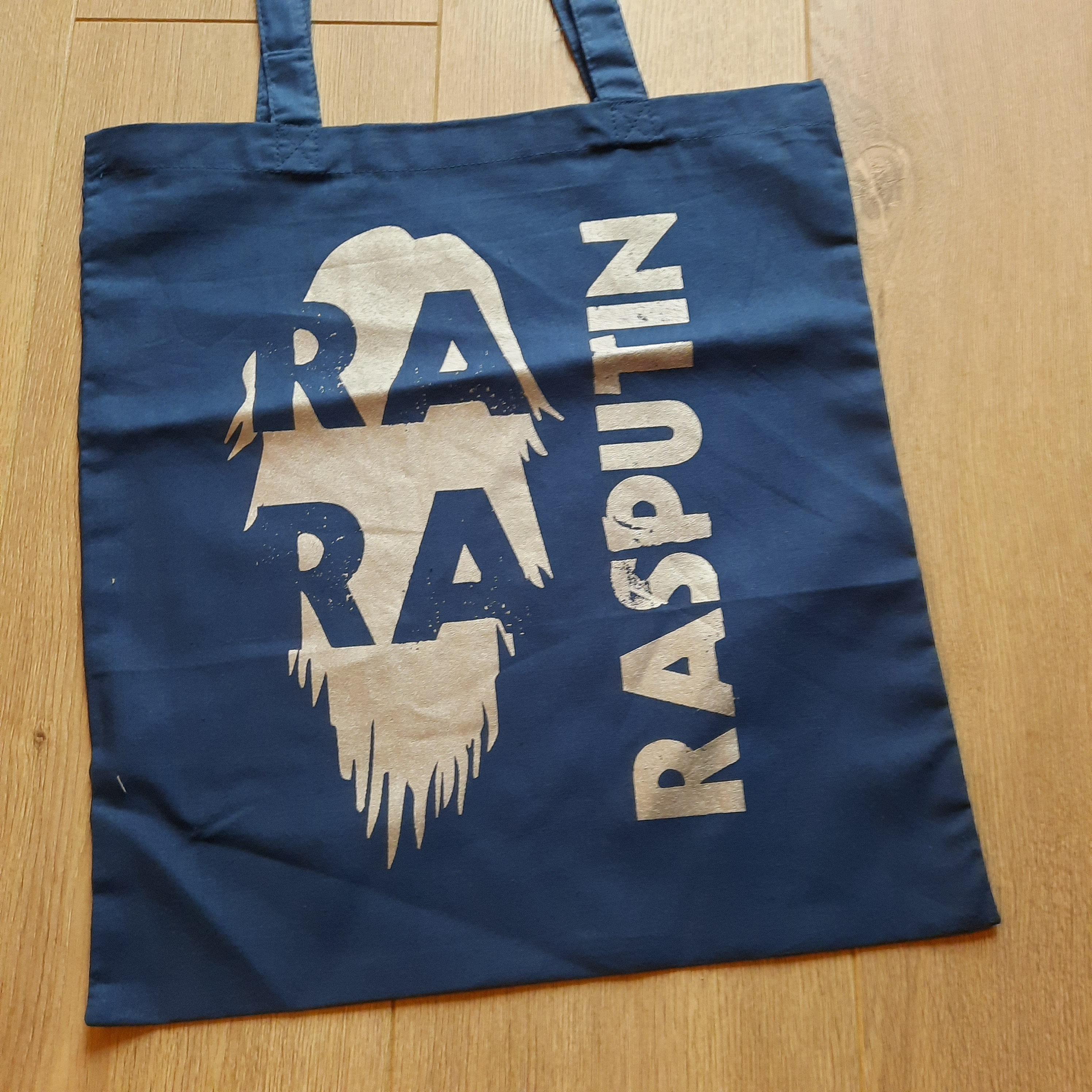 Ra Ra Rasputin (boney M / Doctor Who Master) Silver on Petrol Blue Tote Bag - Etsy UK