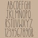 Skinny Letters Font SVG, TTF, OTF Simple Skinny Font, Minimalism ...