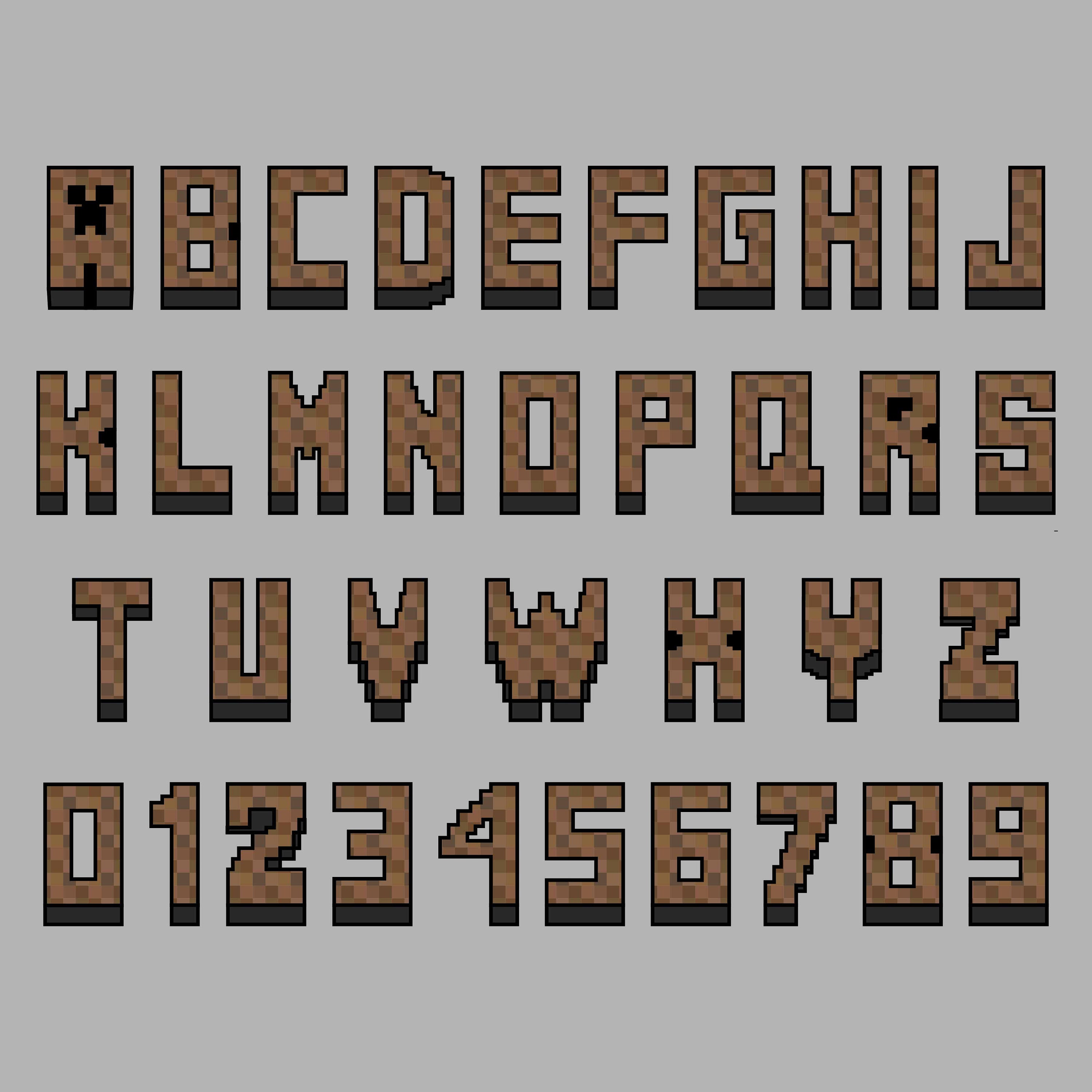 Green Pixel Font SVG Game Letters Pixel Craft Letters | Etsy