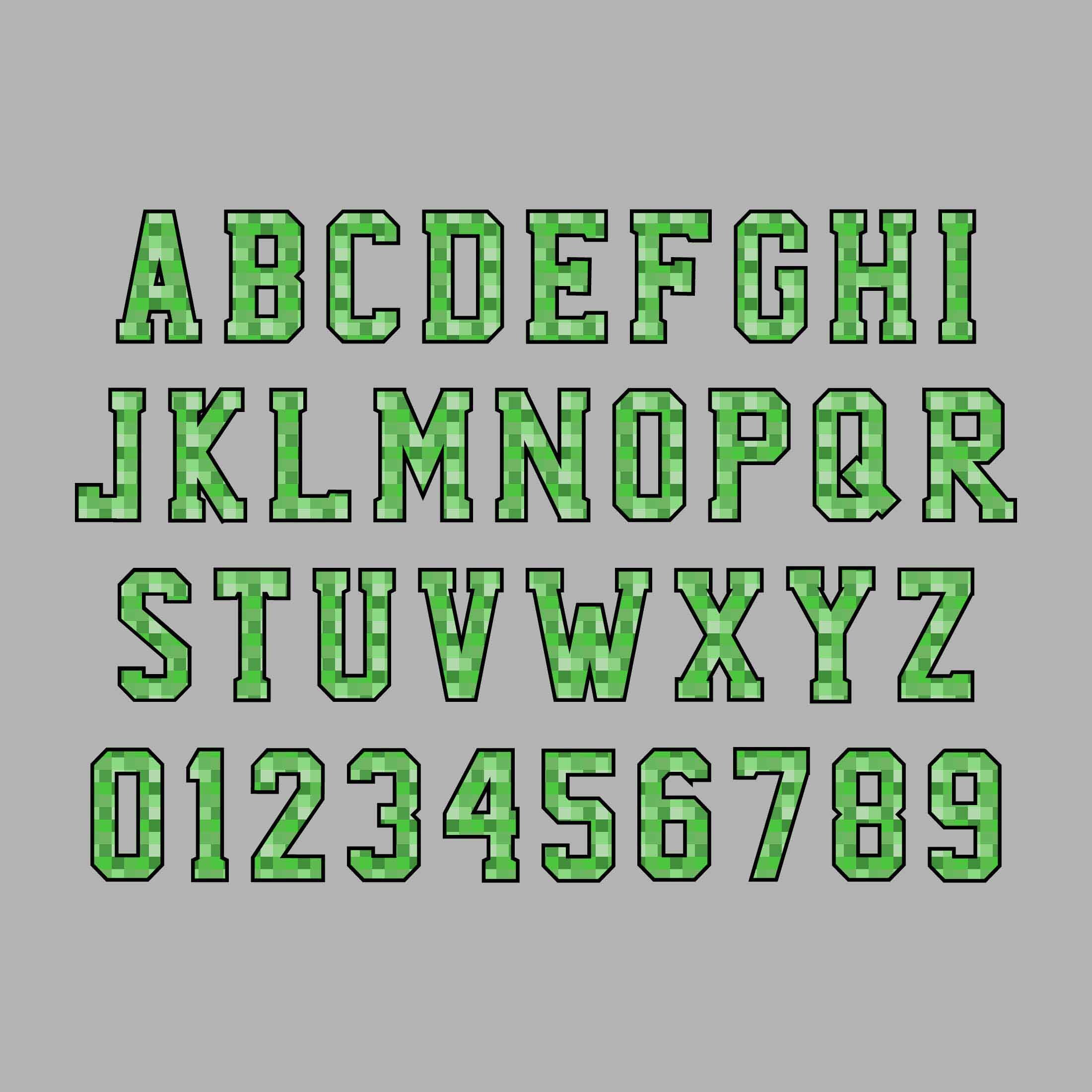 Digital Art & Collectibles mine letter svg 3D pixel font,Gamer font svg ...