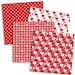 Valentine's Heart Digital Papers, Red and White Hearts, Heart ...