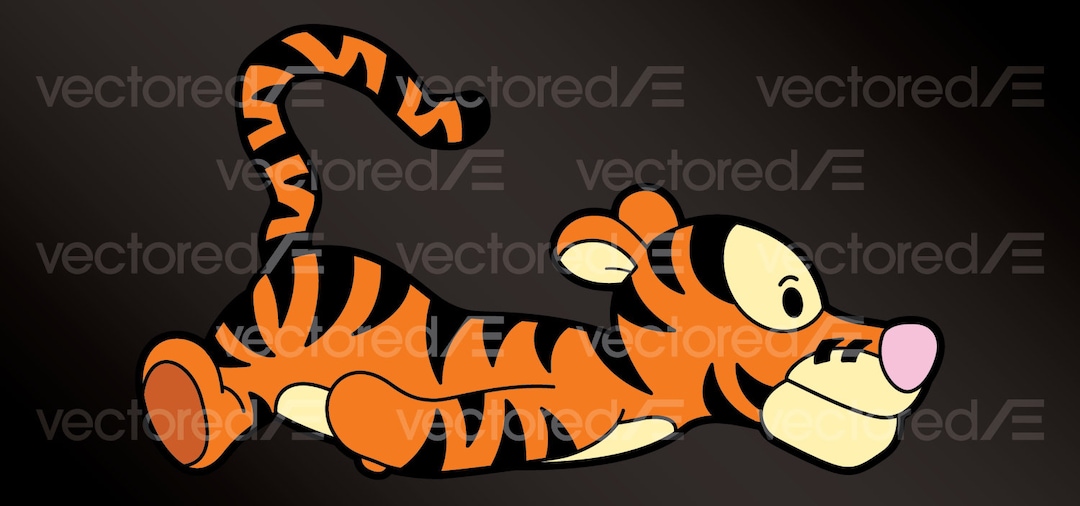 Lazy Tigger Decal Sticker - Etsy