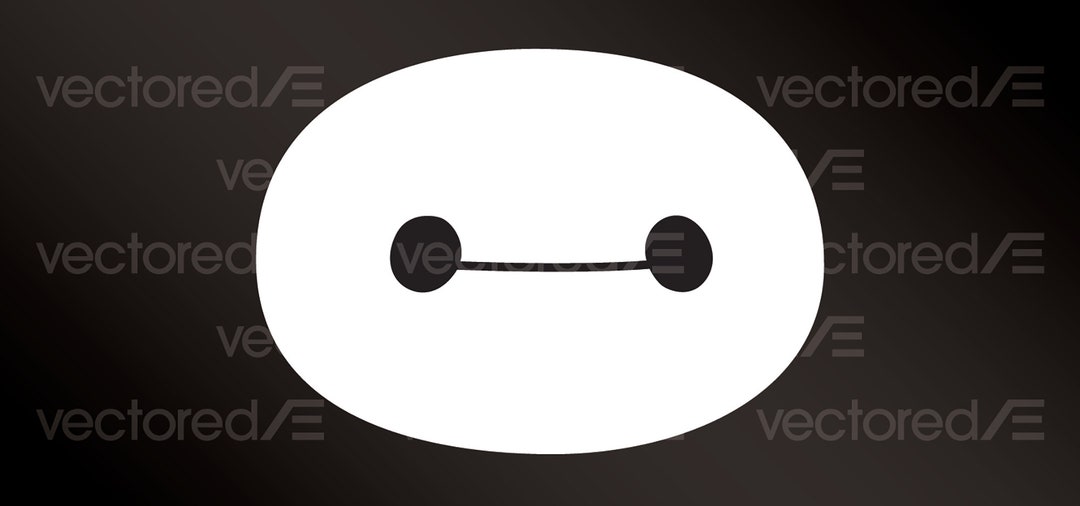 Baymax Face Decal Sticker - Etsy