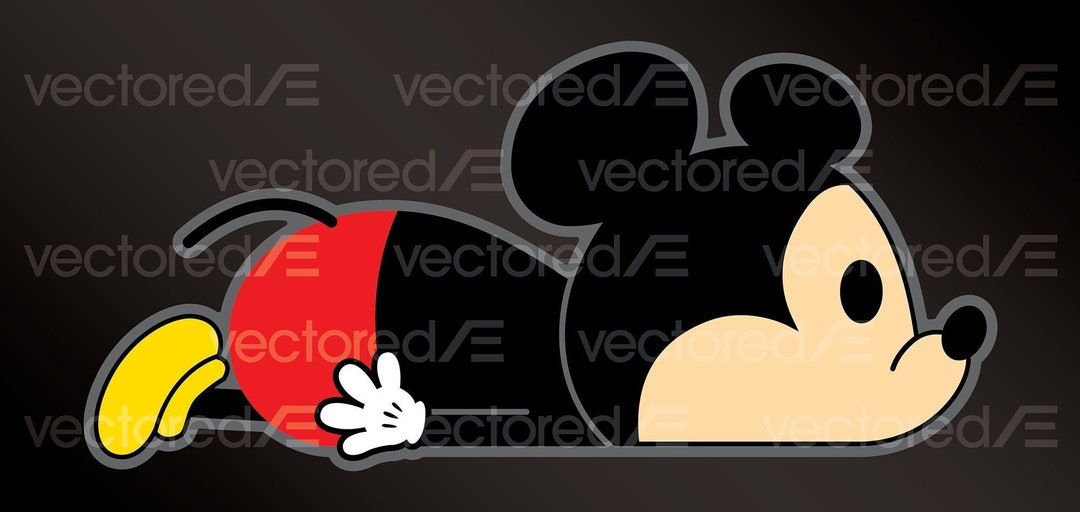 Lazy Mickey Decal Sticker - Etsy