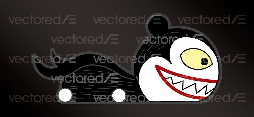 Lazy Scary Teddy Decal Sticker - Etsy