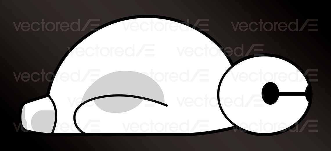 Lazy Baymax Decal Sticker - Etsy
