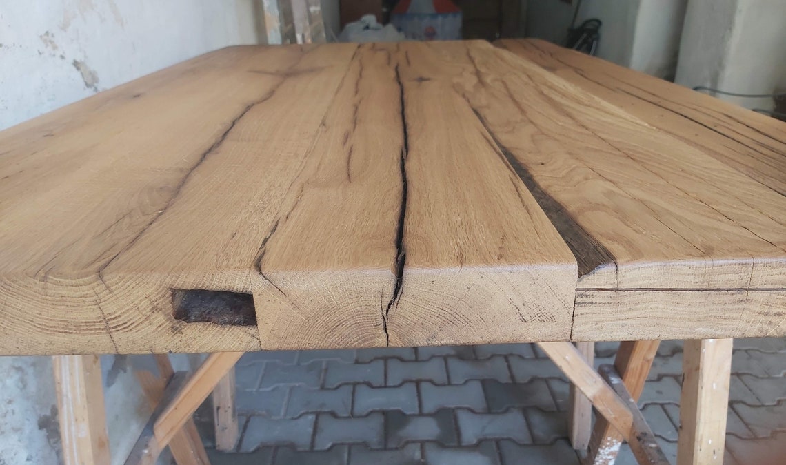 Antique Wood Dining Table. - Etsy