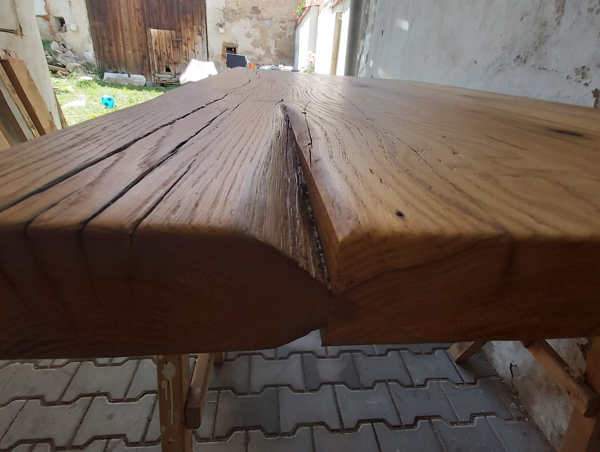 Antique Wood Dining Table. - Etsy