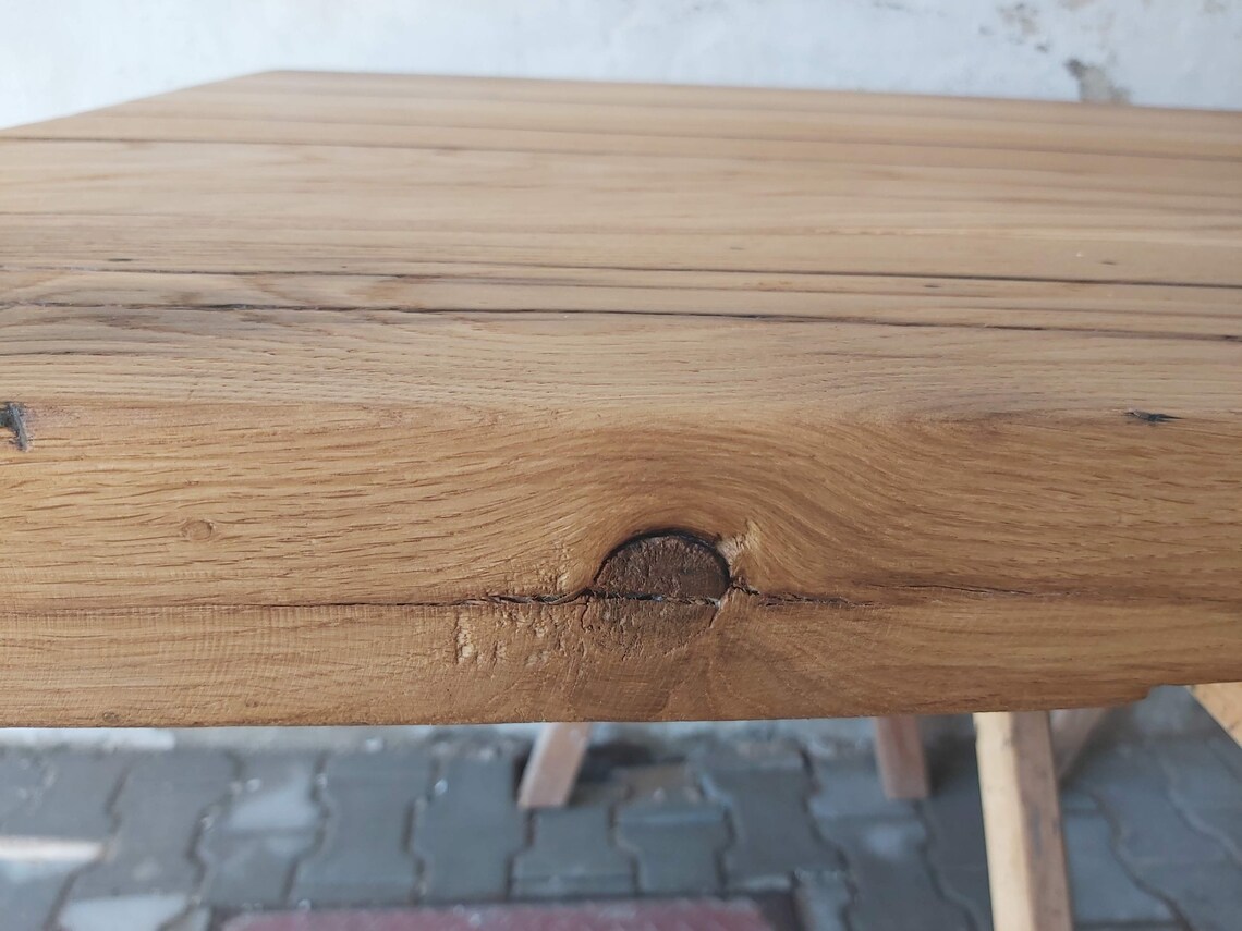 Antique Wood Dining Table. - Etsy