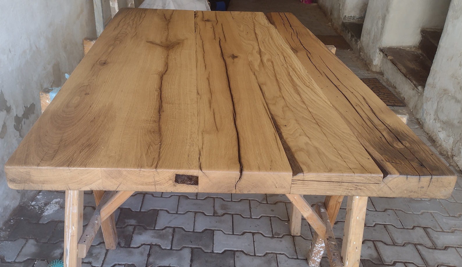 Antique Wood Dining Table. - Etsy