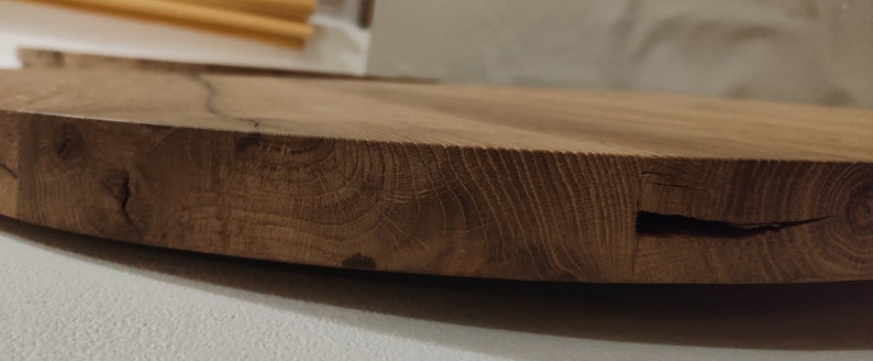 Round Table Top in Reclaimed Oak With a Unique Texture - Etsy