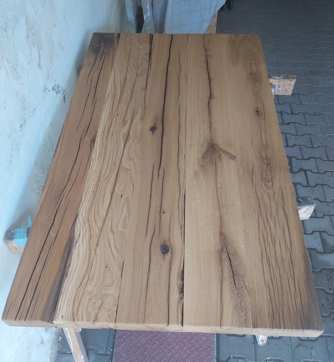 Antique Wood Dining Table. - Etsy