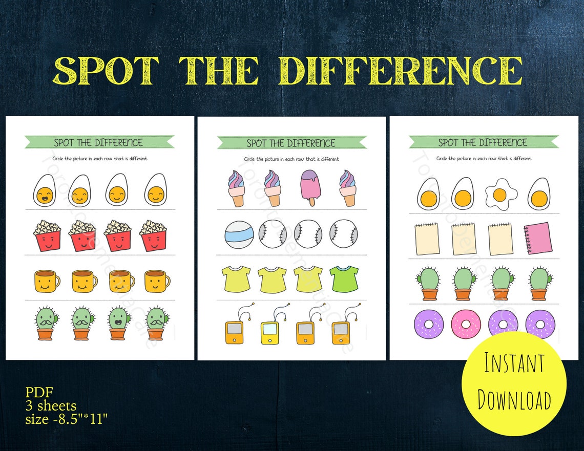Spot the Difference, Dementia, Alzheimer's , Occupational Therapy ...
