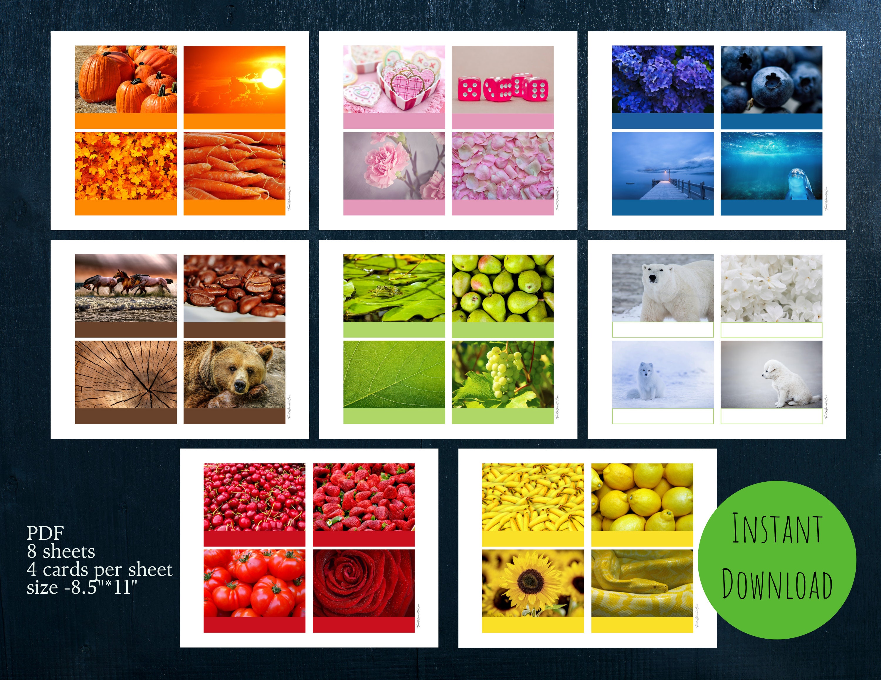 Colors, Sorting Game, Sorting Activity, Dementia Alzheimer's, Memory ...