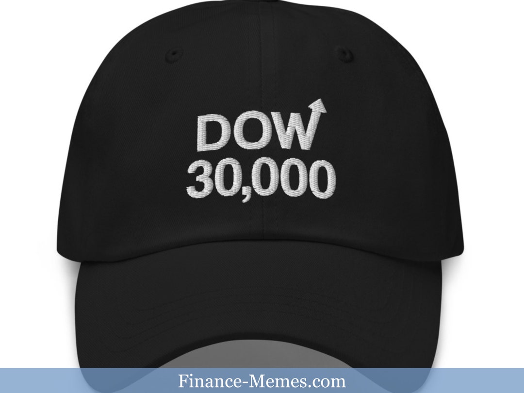 DOW 30000 Stock Exchange Hat, NYSE Dow 30K Day Trader Gift, Dow Jones ...