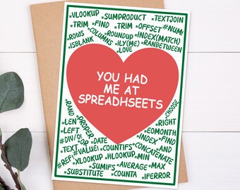 Happy Birthday Excel Wizard Funny Excel Spreadsheet Card for | Etsy
