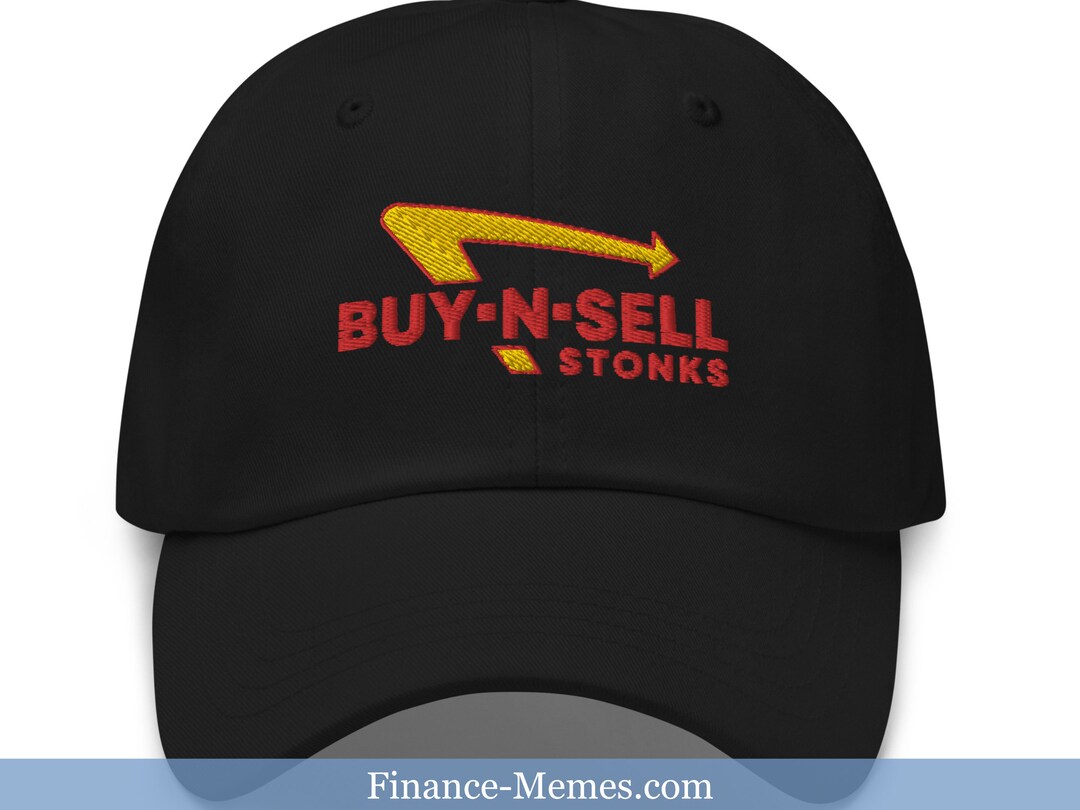 Stonks Embroidered Hat, Buy and Sell Meme Stonks, Day Trading Hat ...