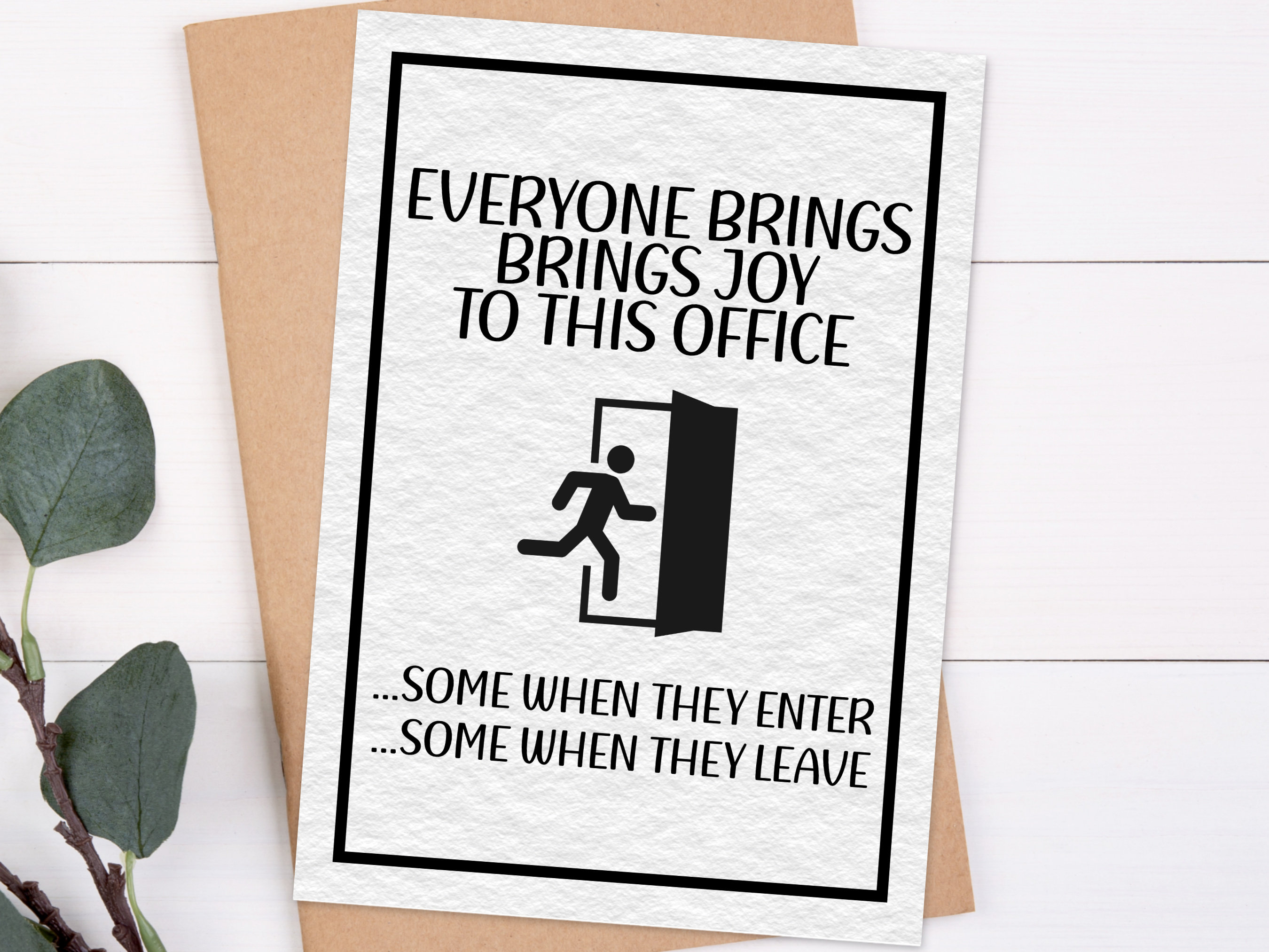 Office Farewell Card