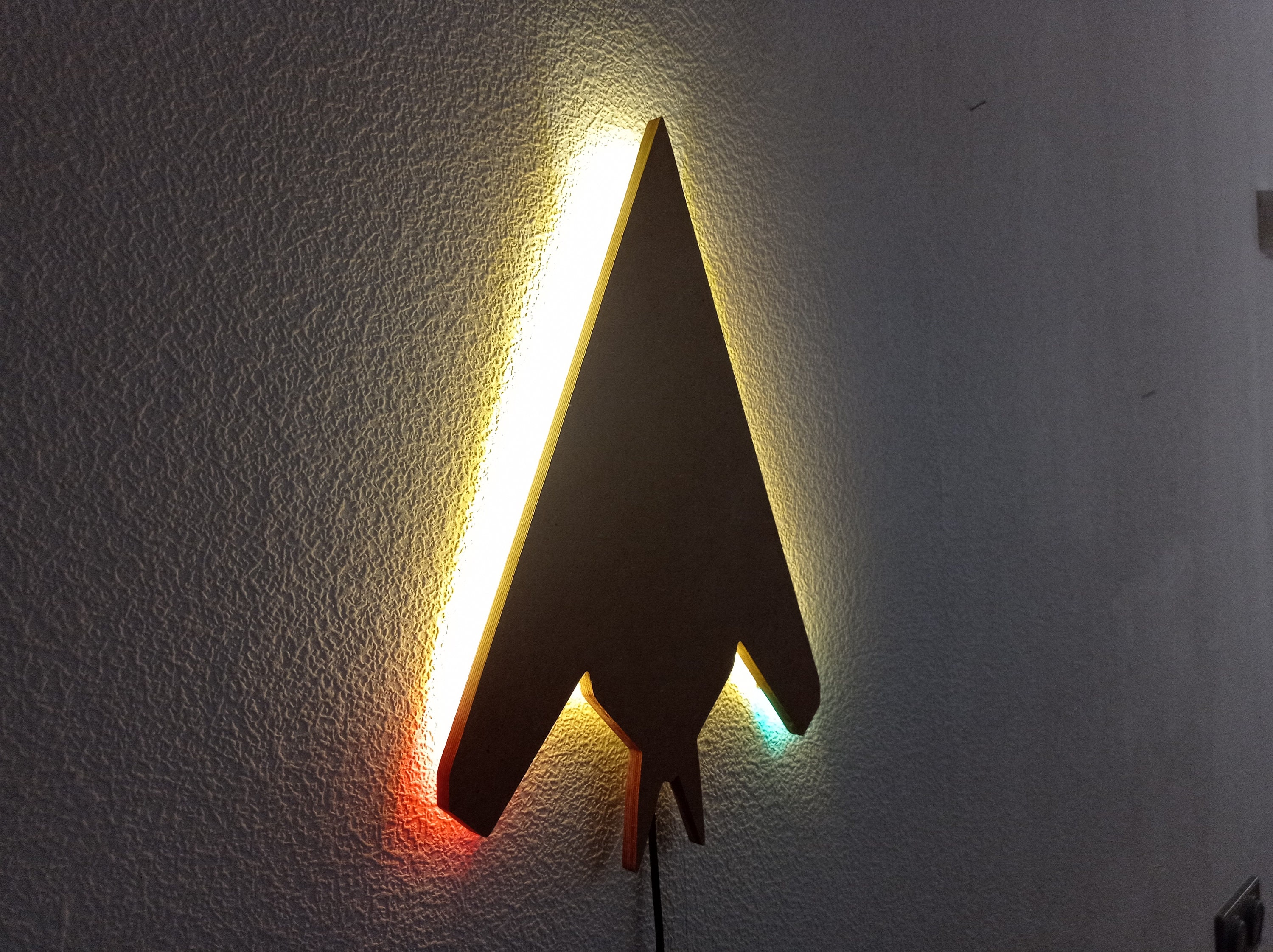 F117 Lightning Fighter Aircraft LED MDF Mural Lighting Deco | Etsy