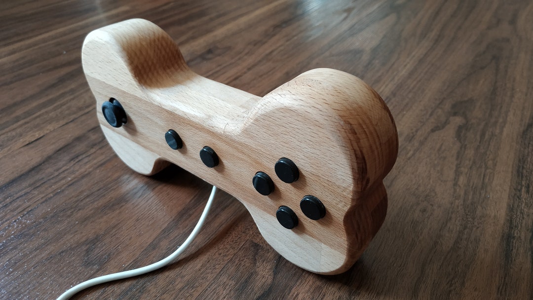 Gamepad Controller Joystick USB Made of Wood for the PC Bone Bonepad - Etsy