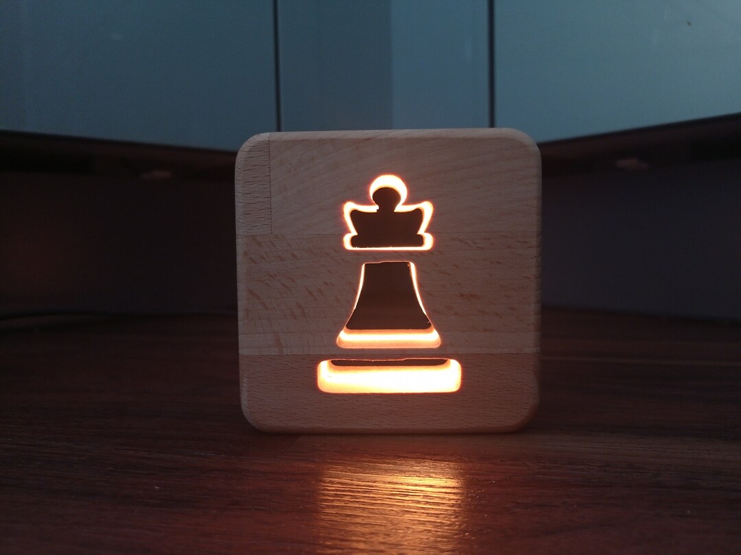 Wooden Chess Decoration LED Night Light / Table Light, Chess Decoration ...