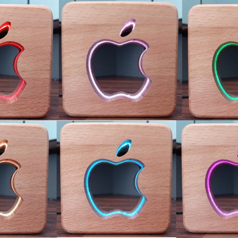 Apple Night Light - Etsy