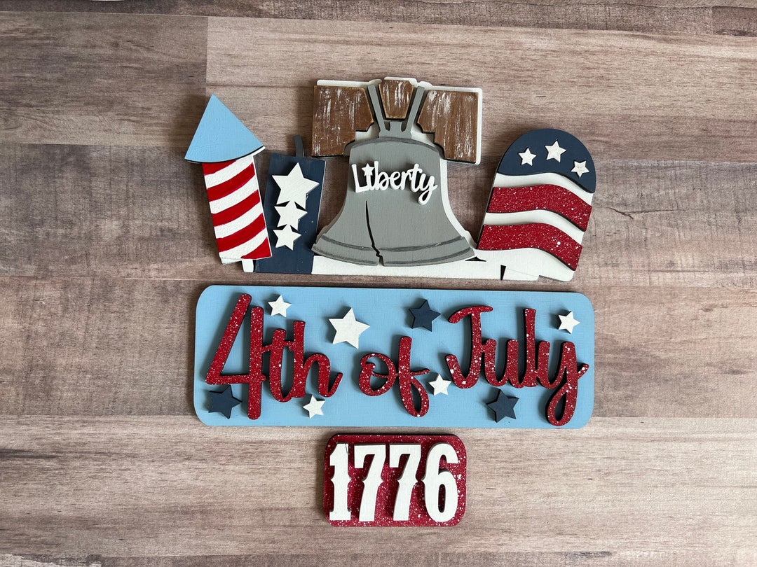 4th of July Interchangeable Truck Insert, Farmhouse Holiday Truck ...