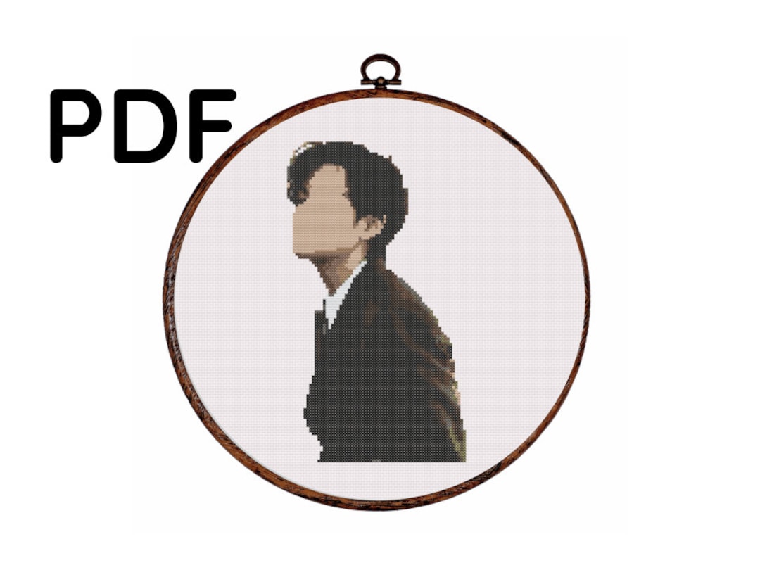 V BTS K-pop Cross Stitch Pattern - Etsy