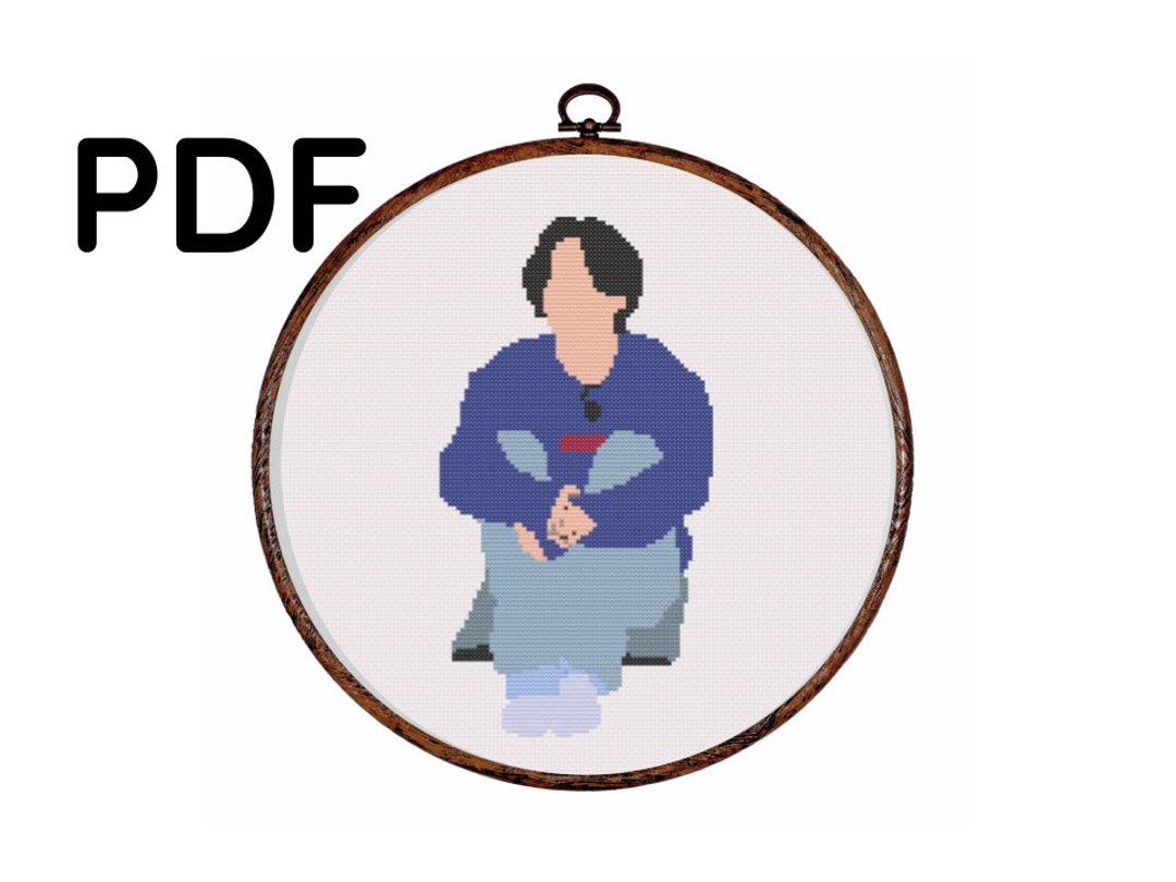 Jungkook BTS K-pop Cross Stitch Pattern - Run BTS - Etsy