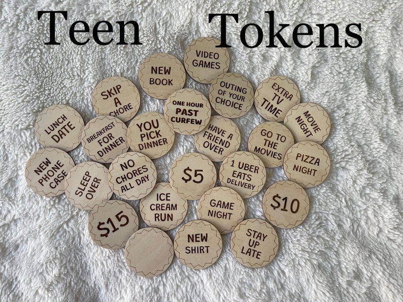 Kid Coins, Teen Tokens, Reward Tokens, Incentive Coins, Easter Basket ...