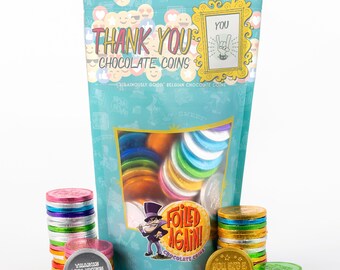 Chocolate Thank You Coins - Etsy