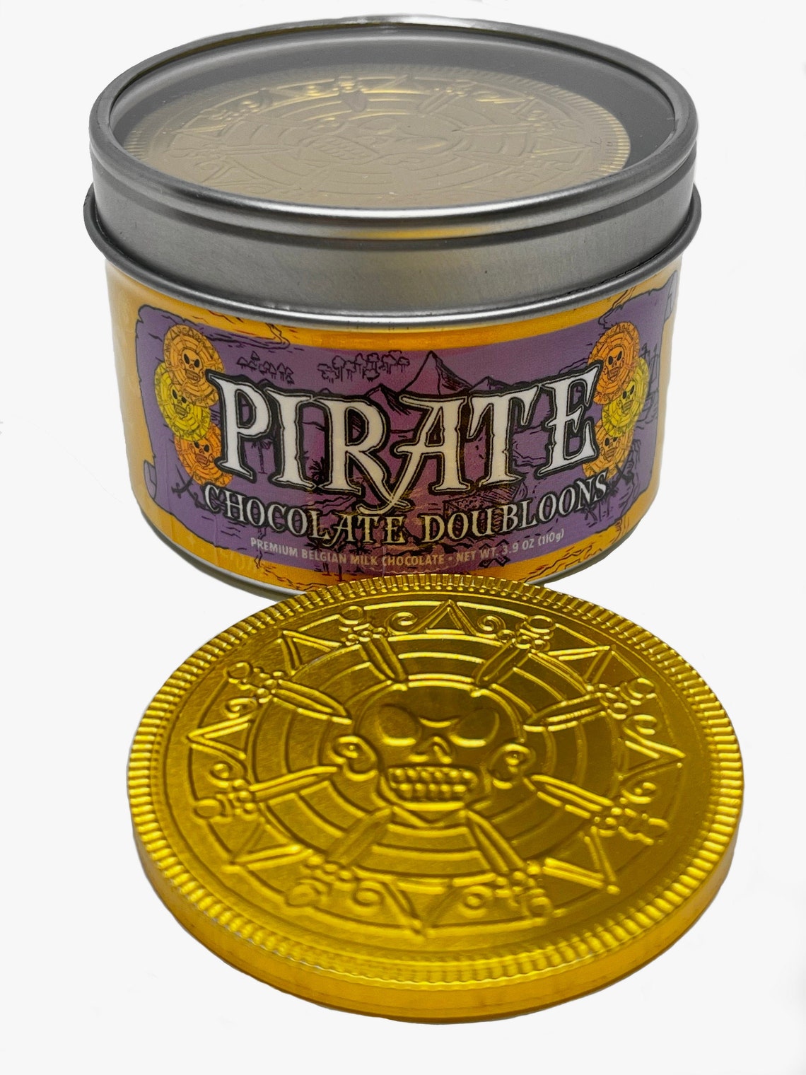 Pirate Chocolate XL Doubloons Drum - Etsy