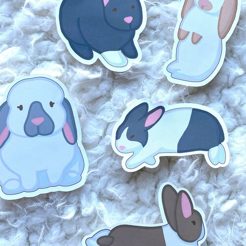 5-pack/knitting Die-cut Stickers - Etsy