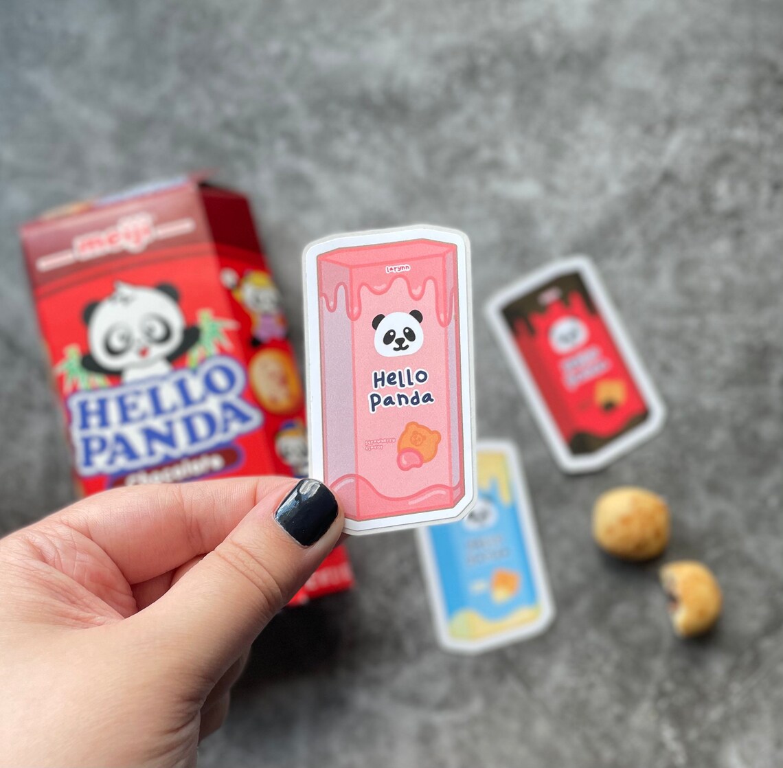 Hello Panda FUNDRAISER Set of 3 Stickers - Etsy
