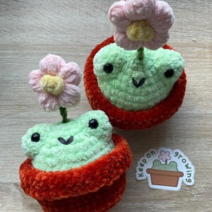 Flower Frog in Pot Plushie | Frog in a Pot Plushie | Flower Frog ...