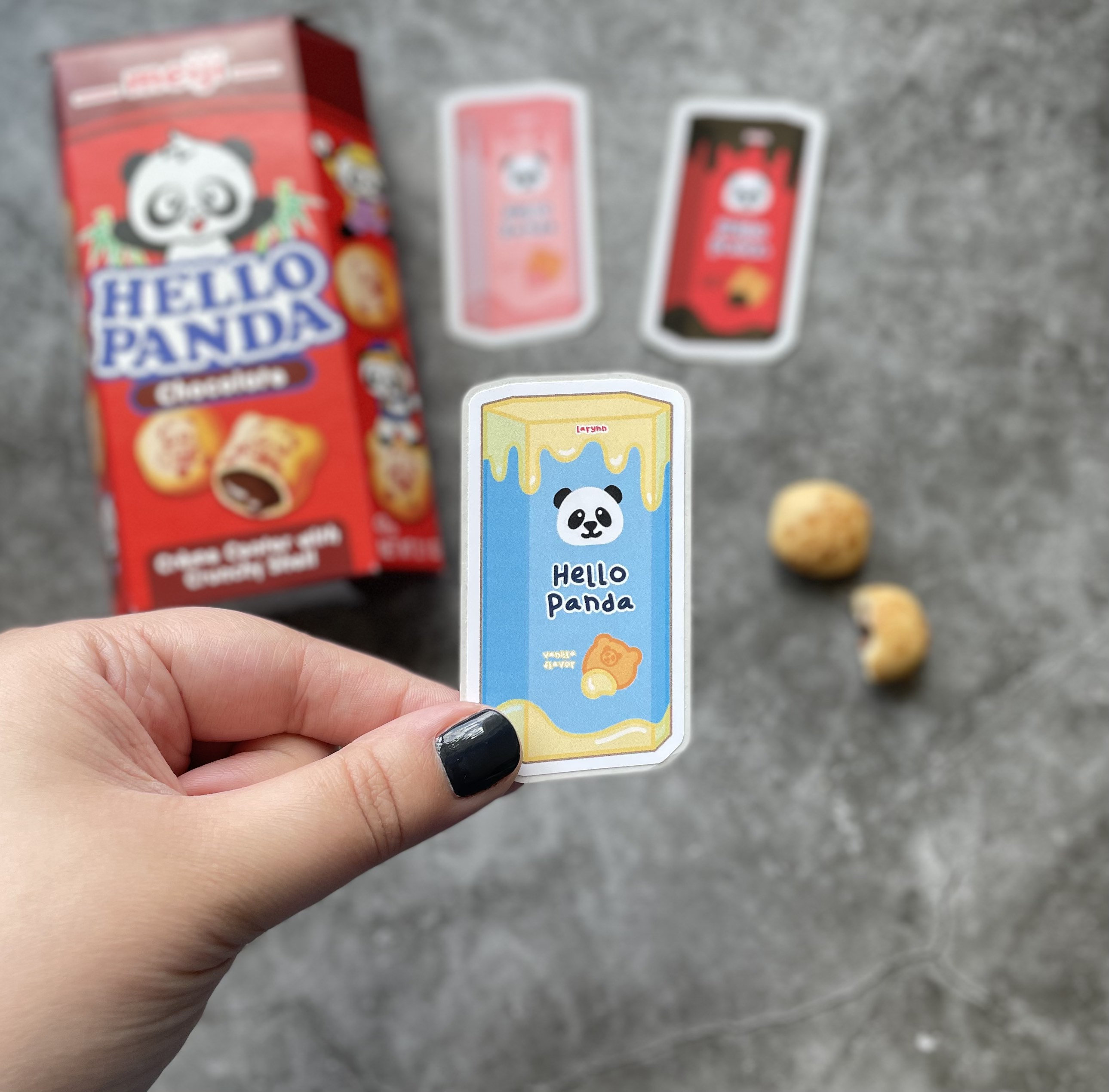 Hello Panda FUNDRAISER Set of 3 Stickers - Etsy