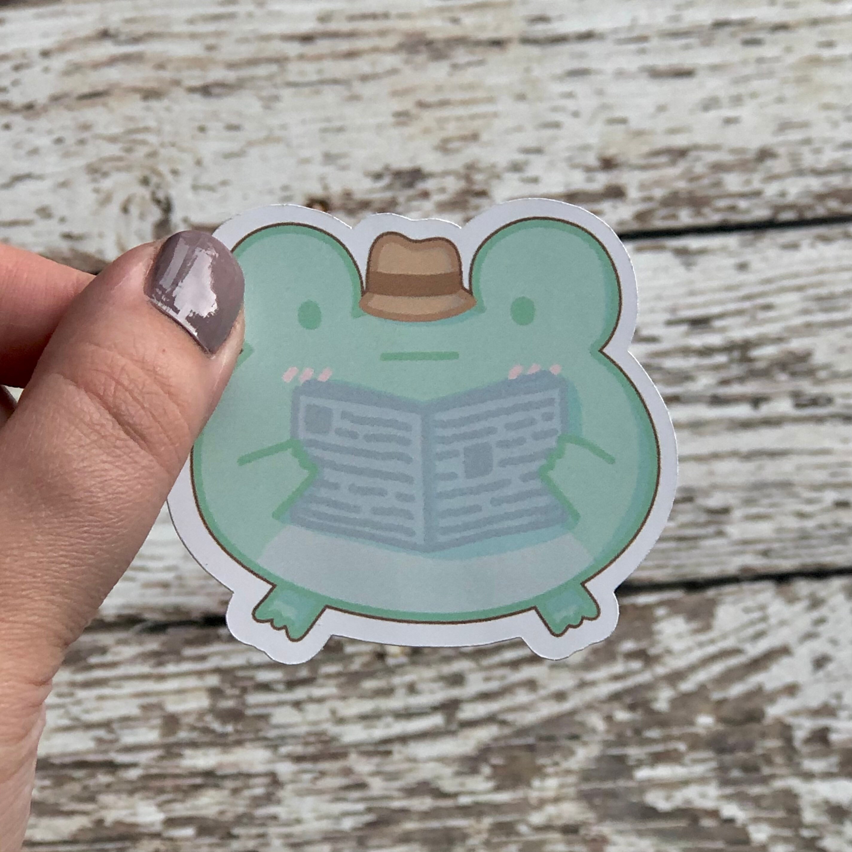 5-pack Frog Die-cut Stickers (pack A) - Etsy
