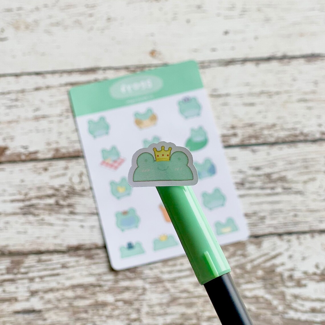 Frogs Sticker Sheet - Etsy