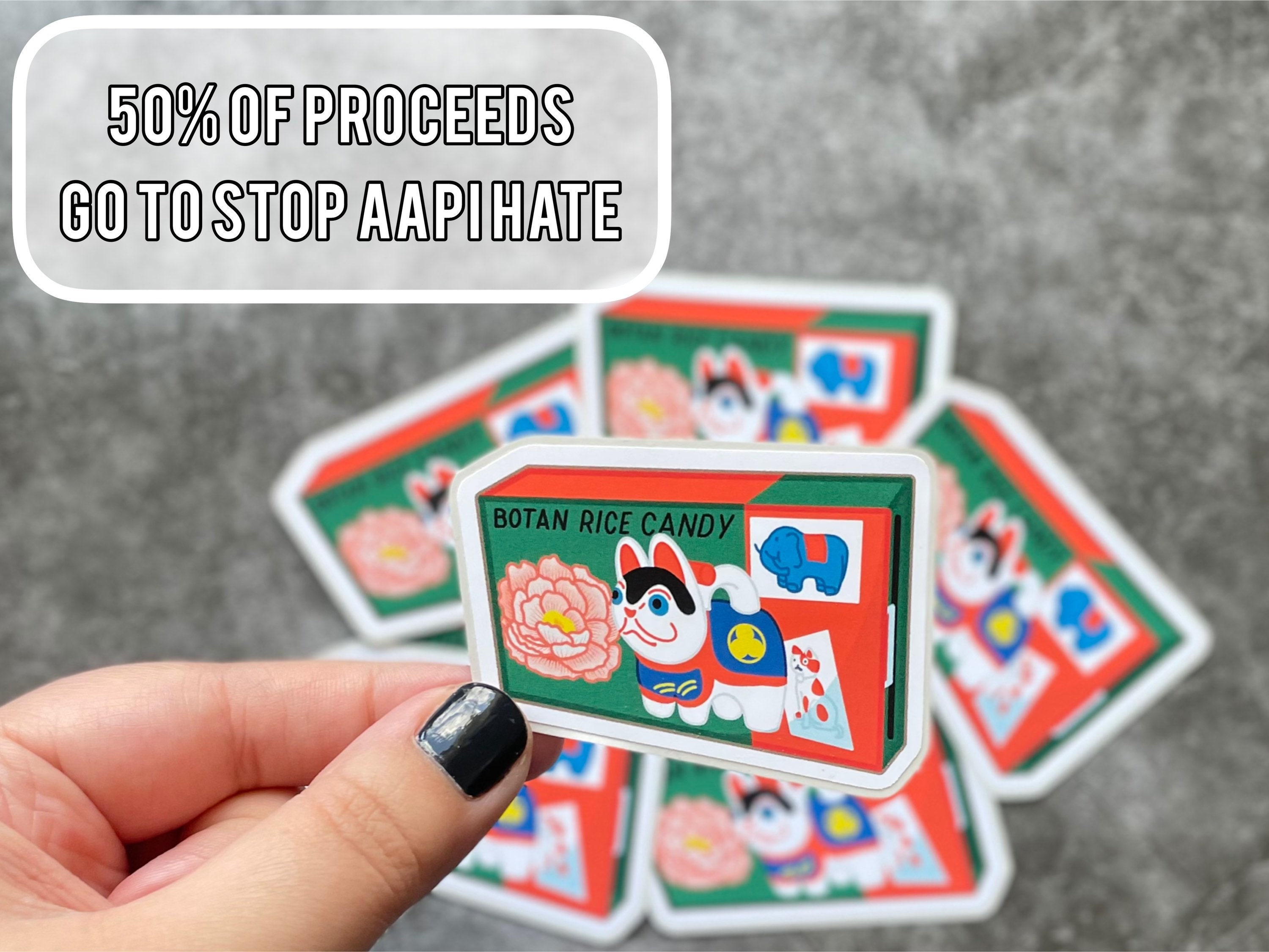 Botan Rice Candy FUNDRAISER Sticker - Etsy