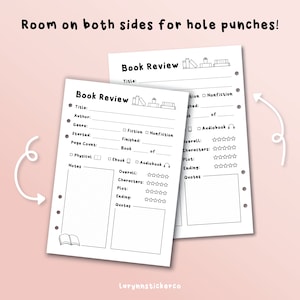 Book Review Template Printable | Reading Tracker | Digital Template ...