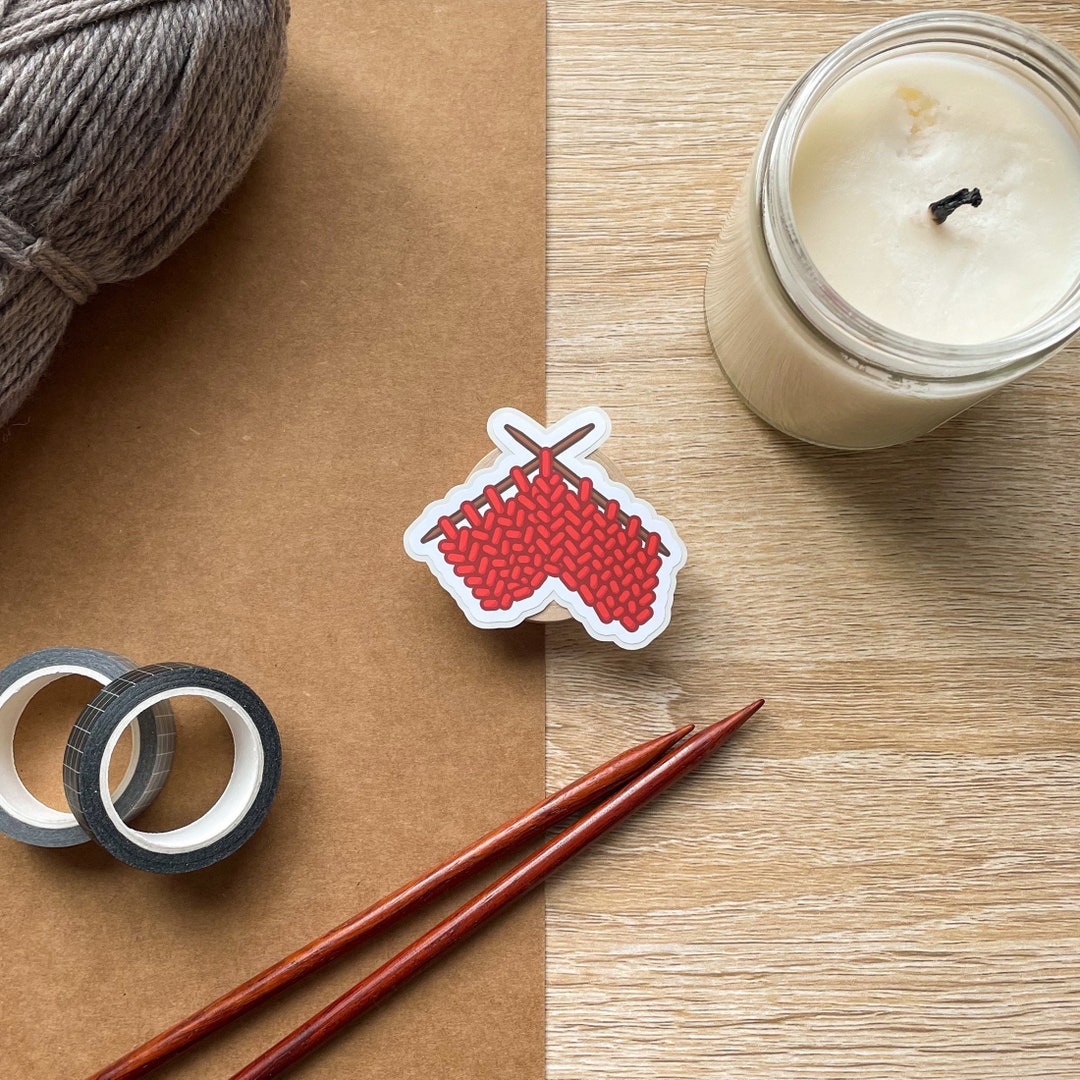 Knit Sticker | Knit Project Sticker | Knitter Sticker | Waterproof ...