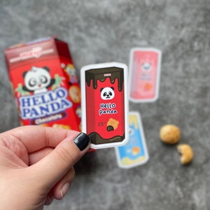 Hello Panda FUNDRAISER Set of 3 Stickers - Etsy
