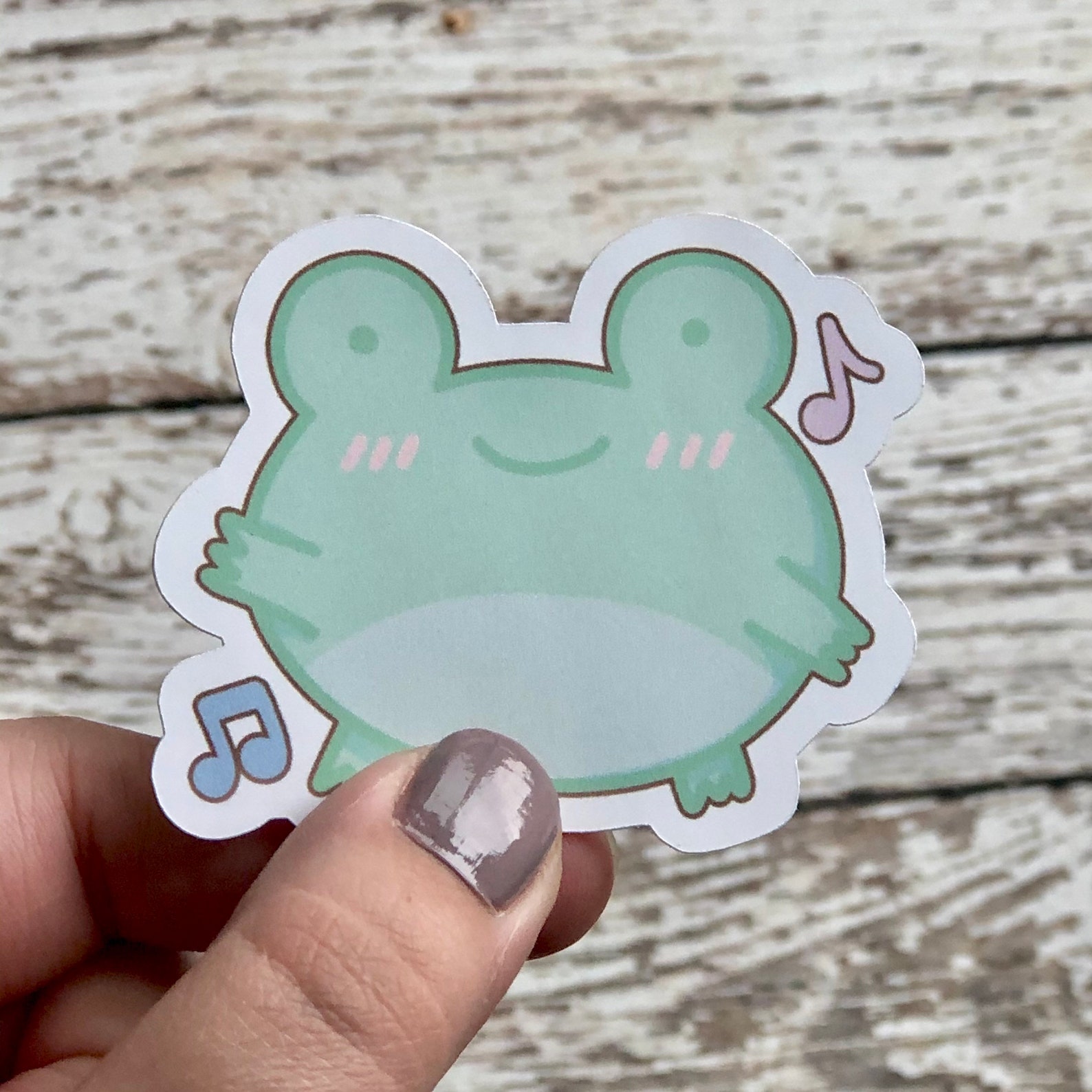 5-pack Frog Die-cut Stickers (pack A) - Etsy