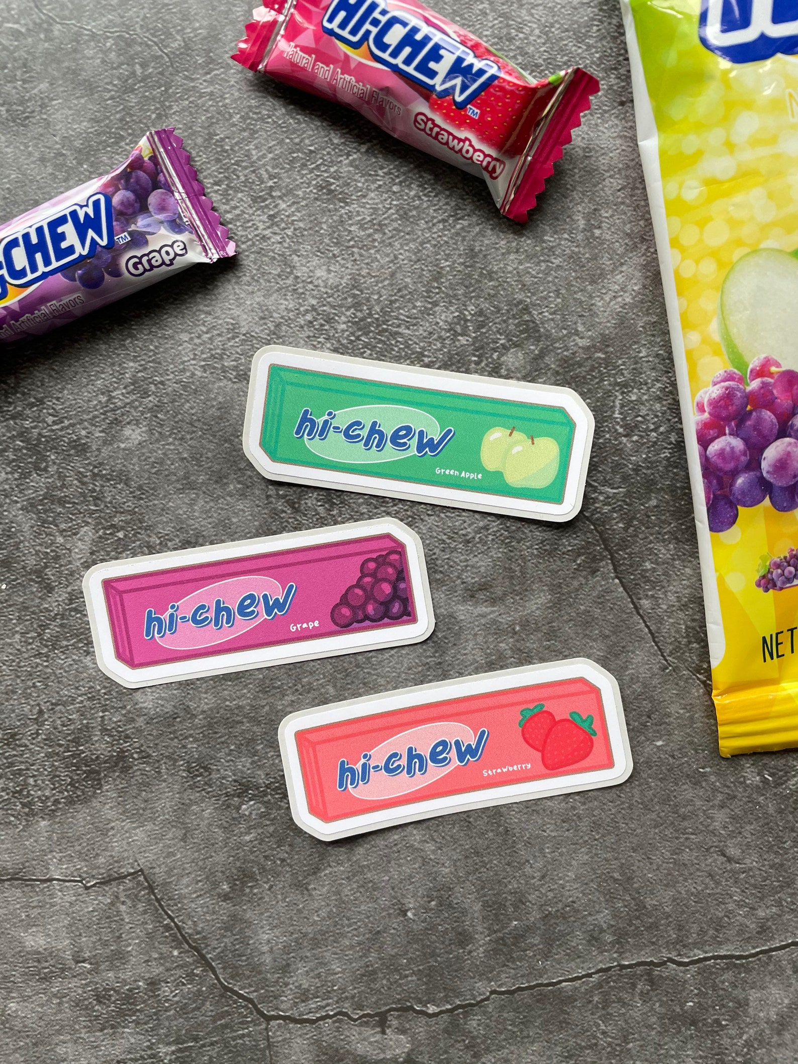 Hi-chew FUNDRAISER Set of 3 Stickers - Etsy