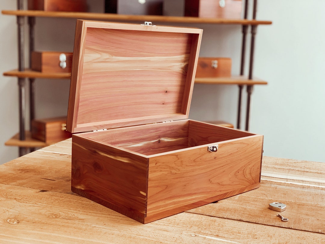 The Perfect Box 12 X 8 Engraved Wood Box With Lock, Engraved Cedar Box ...